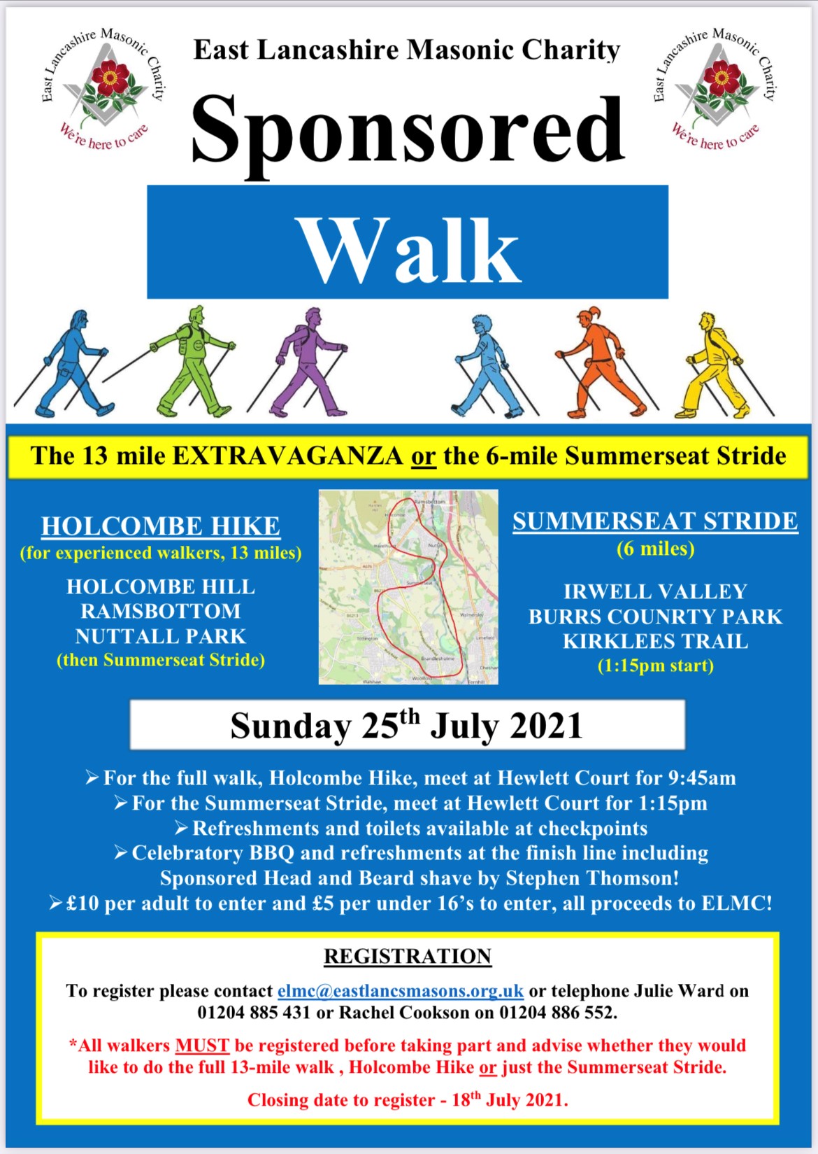 ELMC Sponsored Walk 2021 - The East Lancashire Masonic Charity