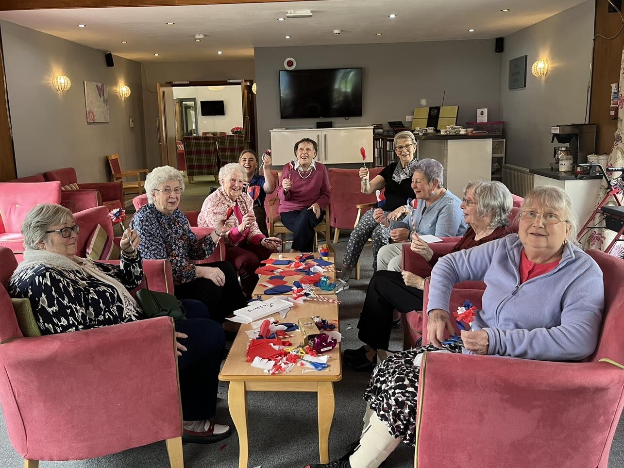 Coronation Paper Flowers - The East Lancashire Masonic Charity